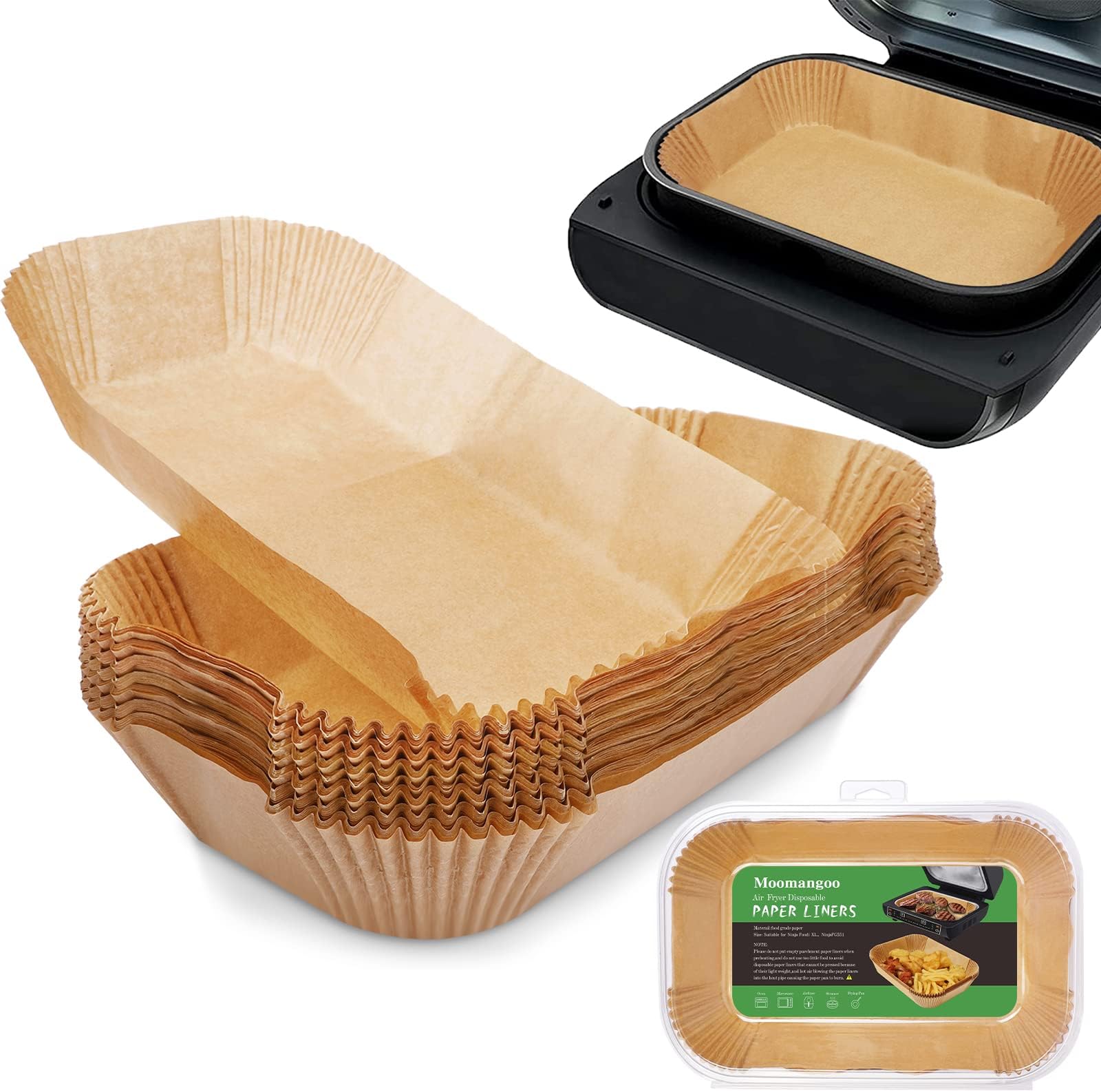 Amazon.com: Air Fryer Liners For Ninja Foodi Smart Xl Air Fryer,120Pcs ...