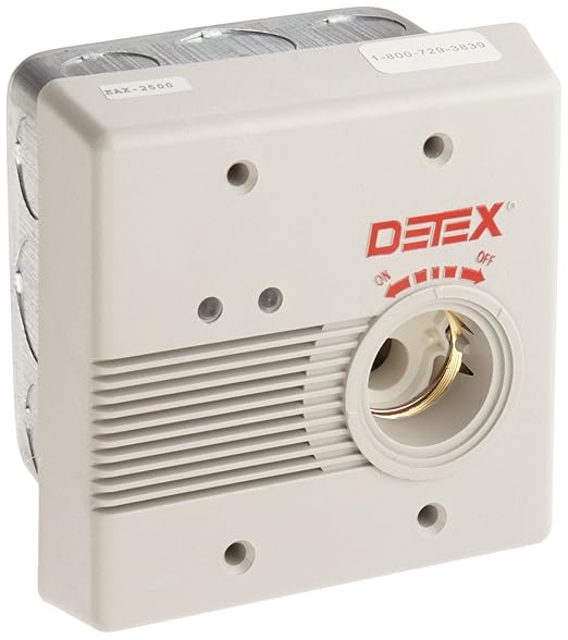 Detex EAX2500F Flush Mounted AC/DC Powered Door Alarm - Household ...