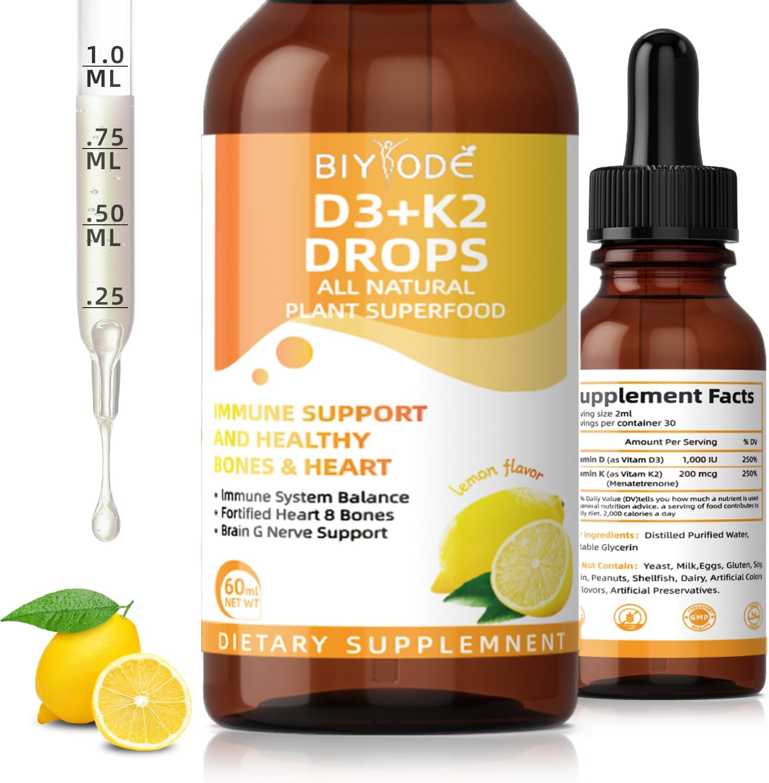 Amazon.com: AG1 Vitamin D3 K2 Drops, 1000IU of Vitamin D3 and 100mcg of ...