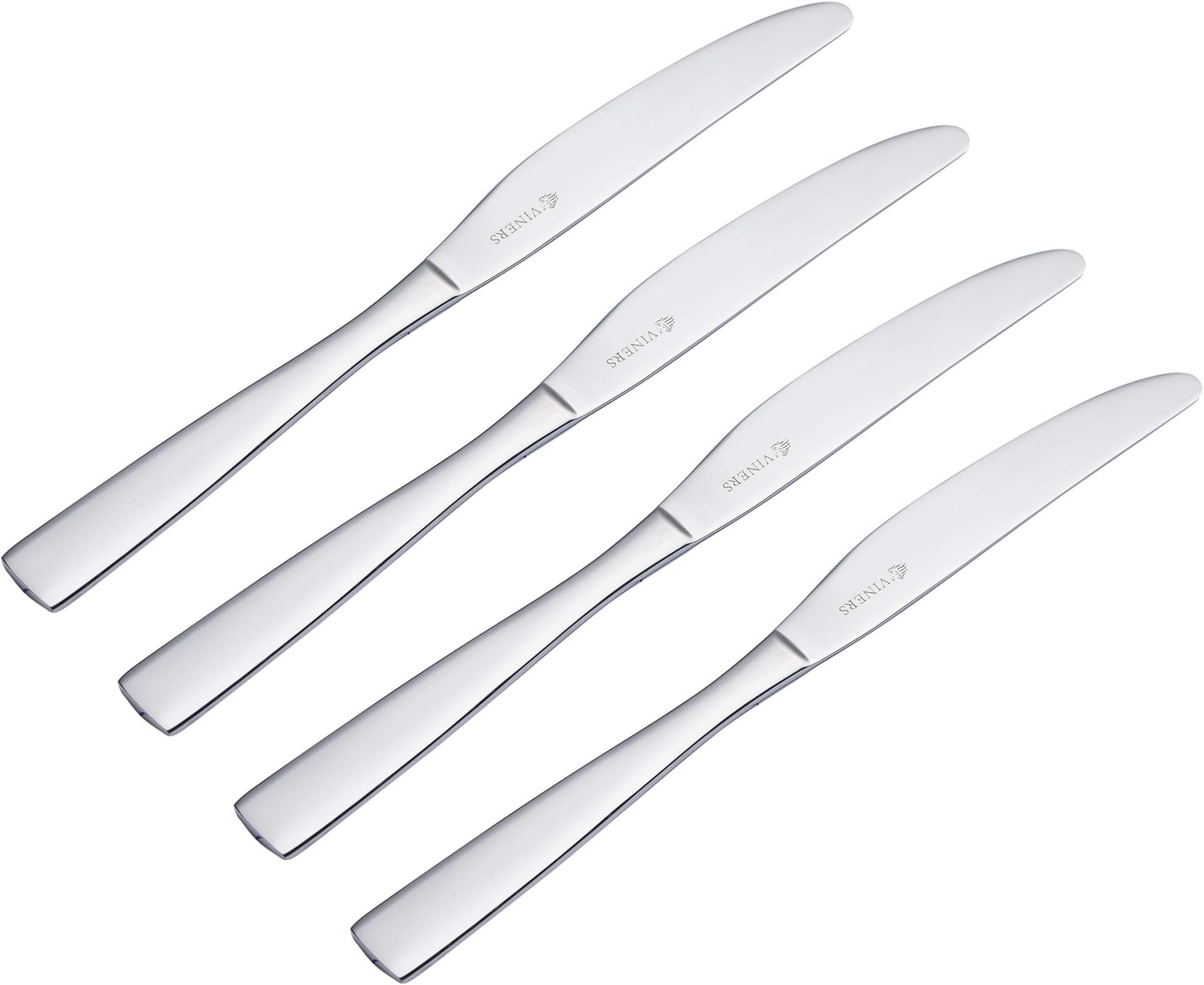 Viners Select 6 Piece 18/0 Silver Stainless Steel Steak Knives : Amazon ...