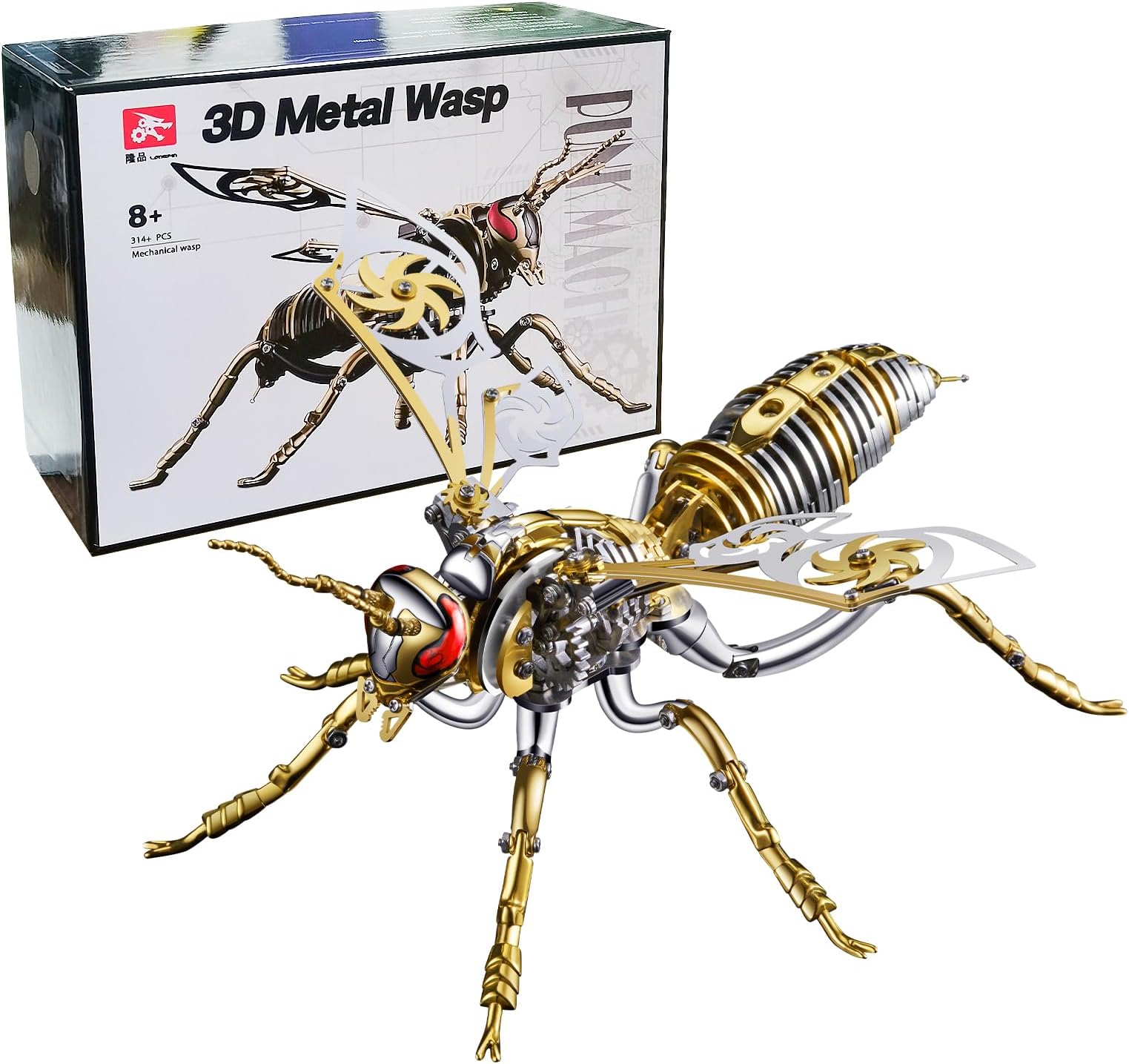 3D Puzzle for Adult -Steampunk Spider Metal Model Kit, Miniature ...