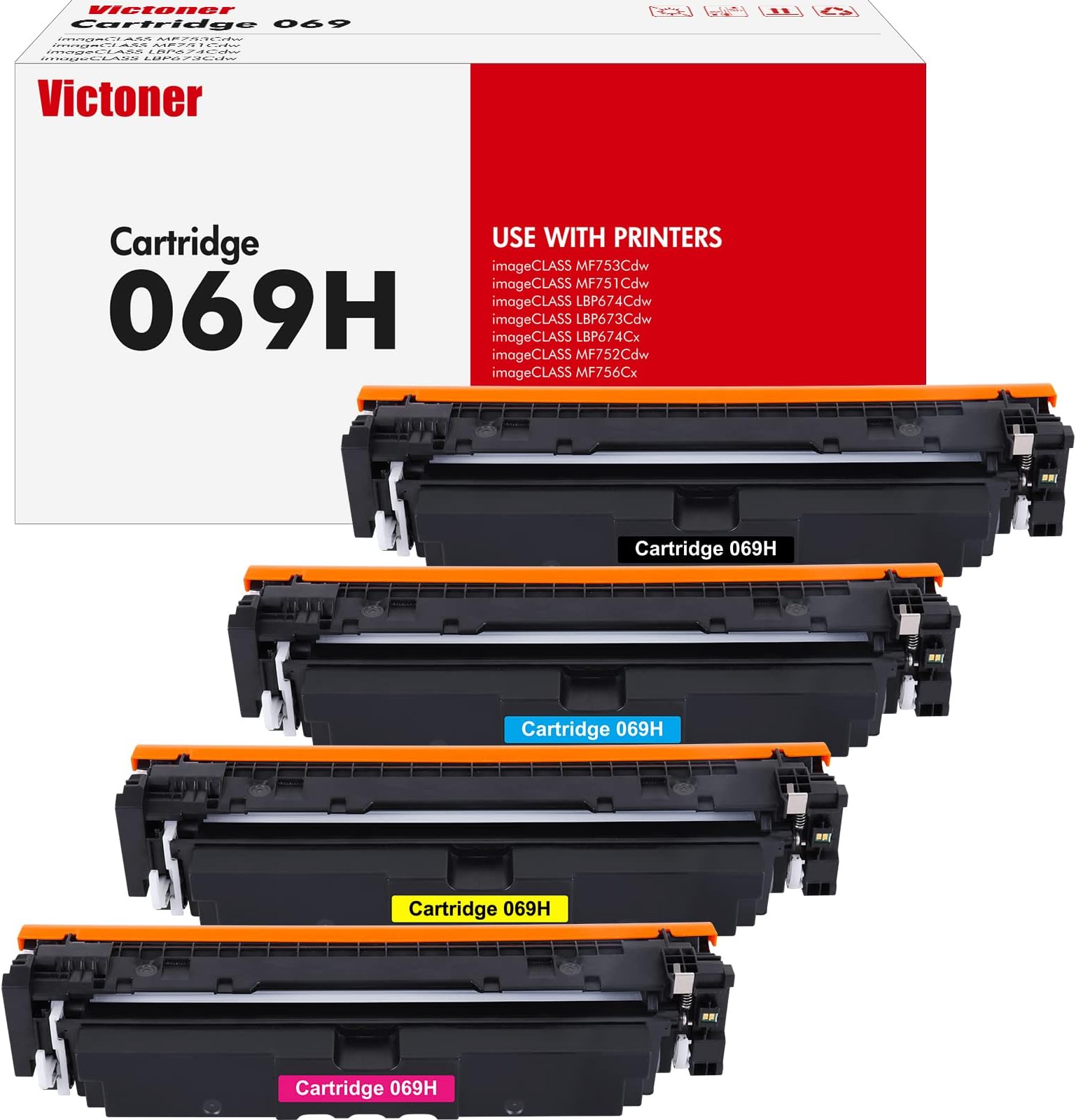 Amazon.com: 069H Toner Cartridge 4-Pack LemeroUexpect Compatible ...