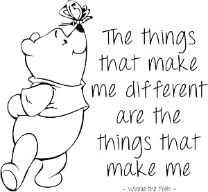 Amazon.com: Winnie the Pooh Wall Decal Sticker | "The Things That Make ...