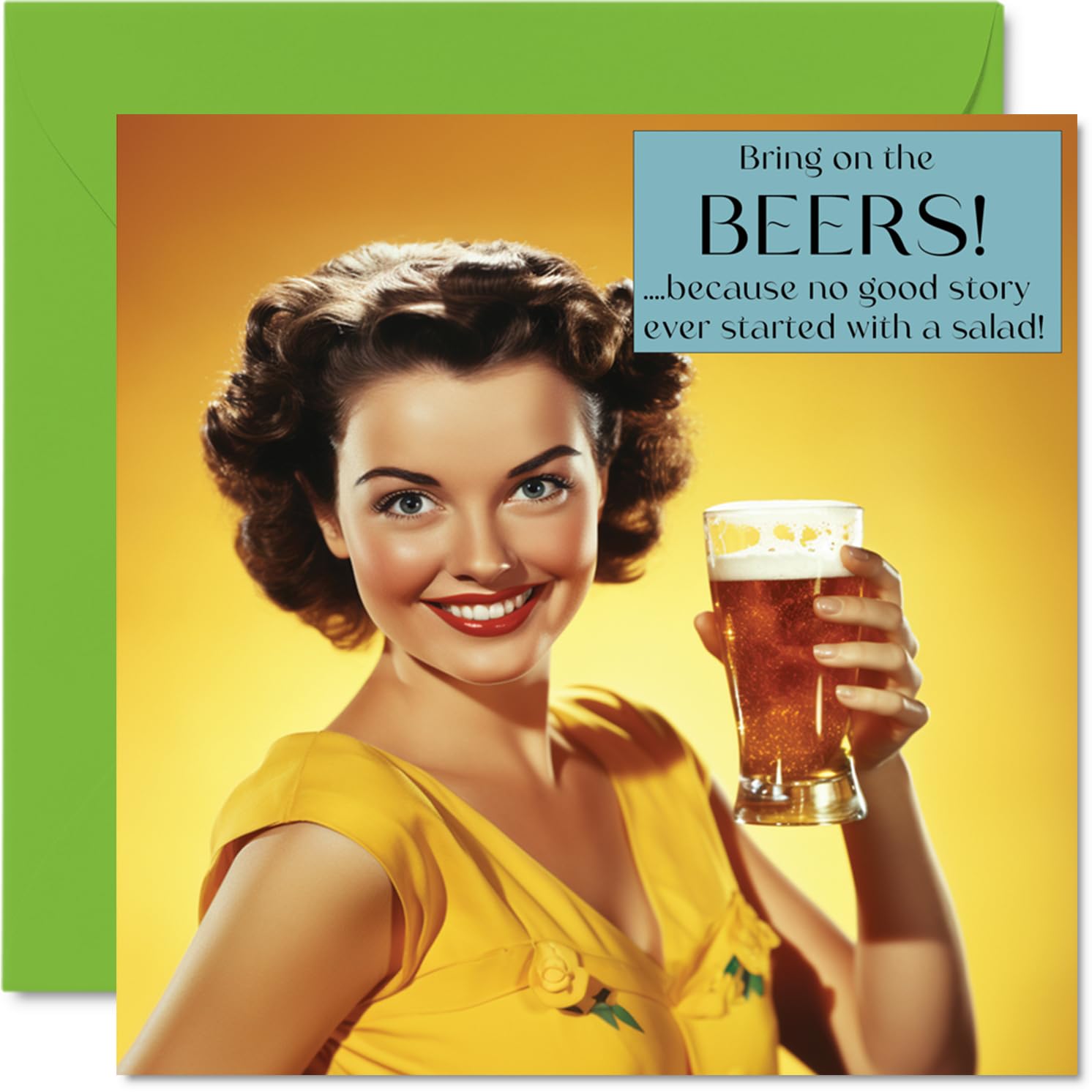 Fun Birthday Cards for Women - Bring On The Beers - Birthday Card for ...