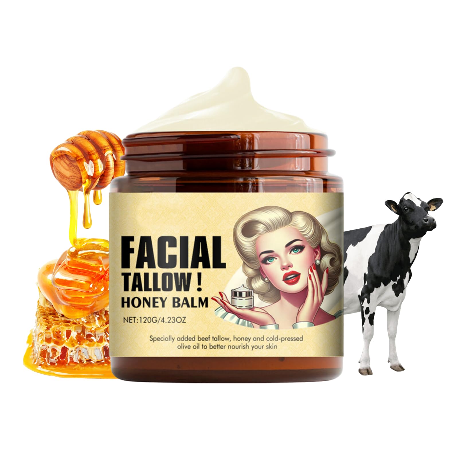 Beef Tallow Skin Care Facial Cream - Beef Tallow - Beef Tallow ...