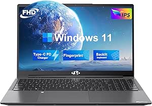 Amazon.com: NIMO 15.6 FHD Student Laptop, Backlit Keyboard, Fingerprint ...