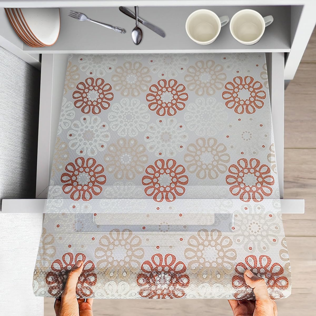 Buy Yellow Weaves Polyvinyl Chloride PVC Kitchen Mat For Shelf/Shelf ...