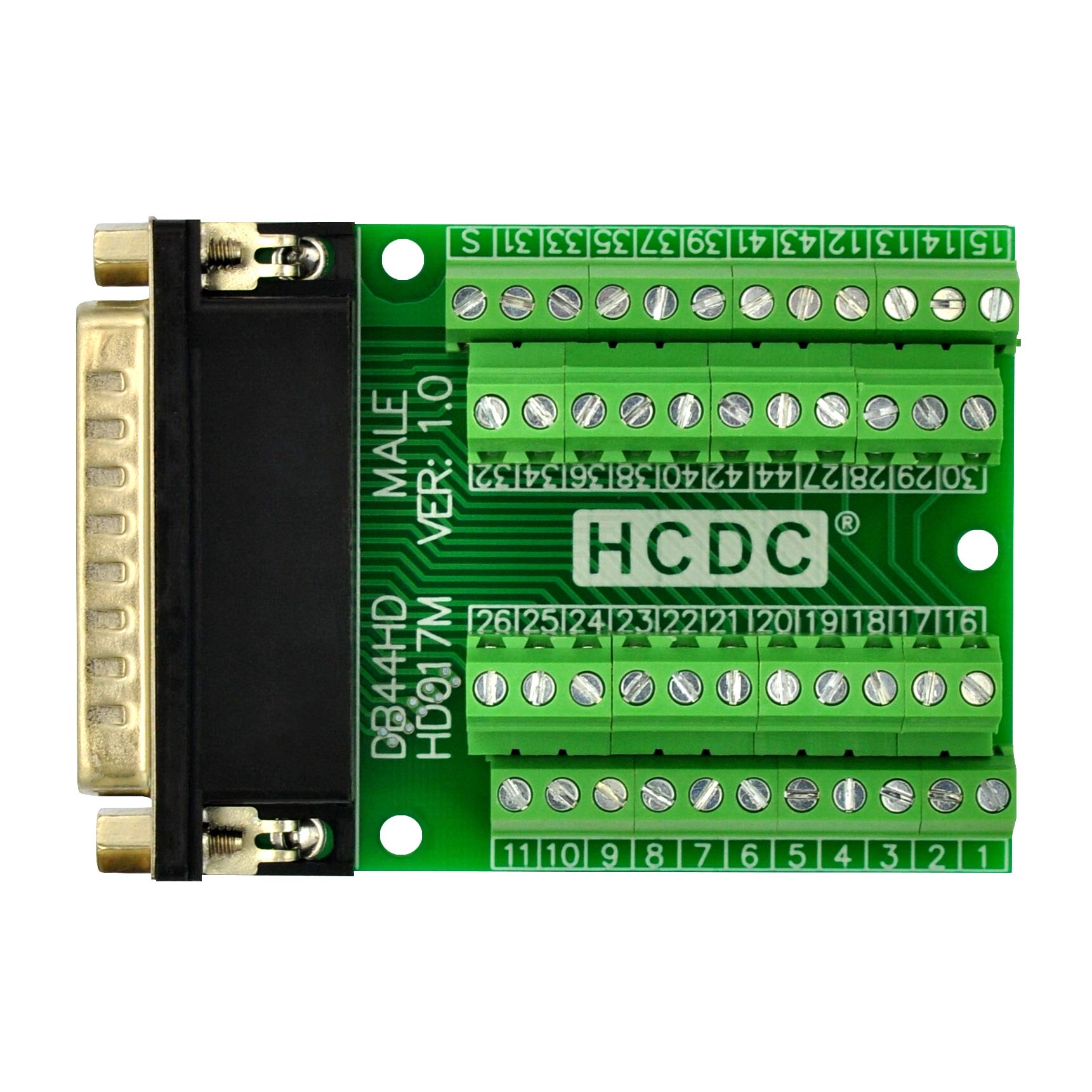 Snapklik.com : Slim Right Angle D-SUB Header Breakout Board Terminal ...