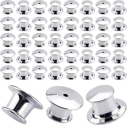 Amazon.com: Onwon 20 Pieces Pin Backs Locking Bulk Metal Pin Keepers ...