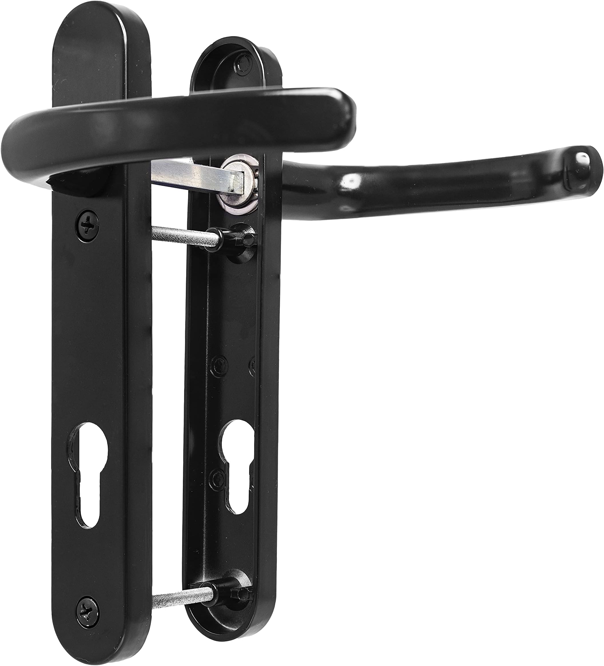 UPVC Door Handles Set - White - Lever/Lever - 92mm PZ (Centres) - 122mm ...