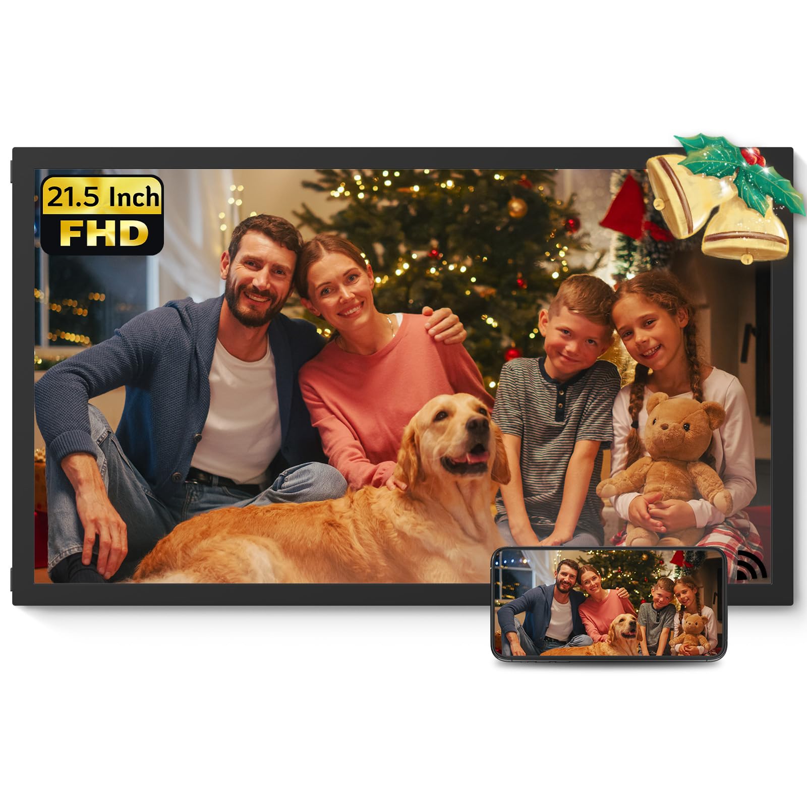 NexFoto 21.5 Inch Extra Large Digital Photo Frame Touchscreen 64GB ...
