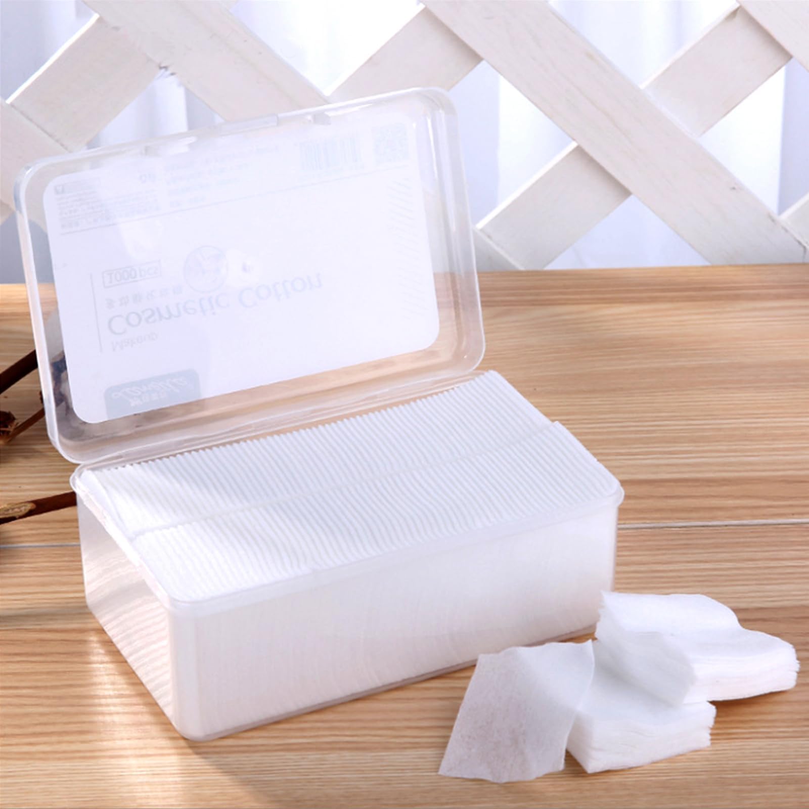 Amazon.com: 1000 PCS Thin Makeup Facial Cotton Pads, Square Facial Lips ...