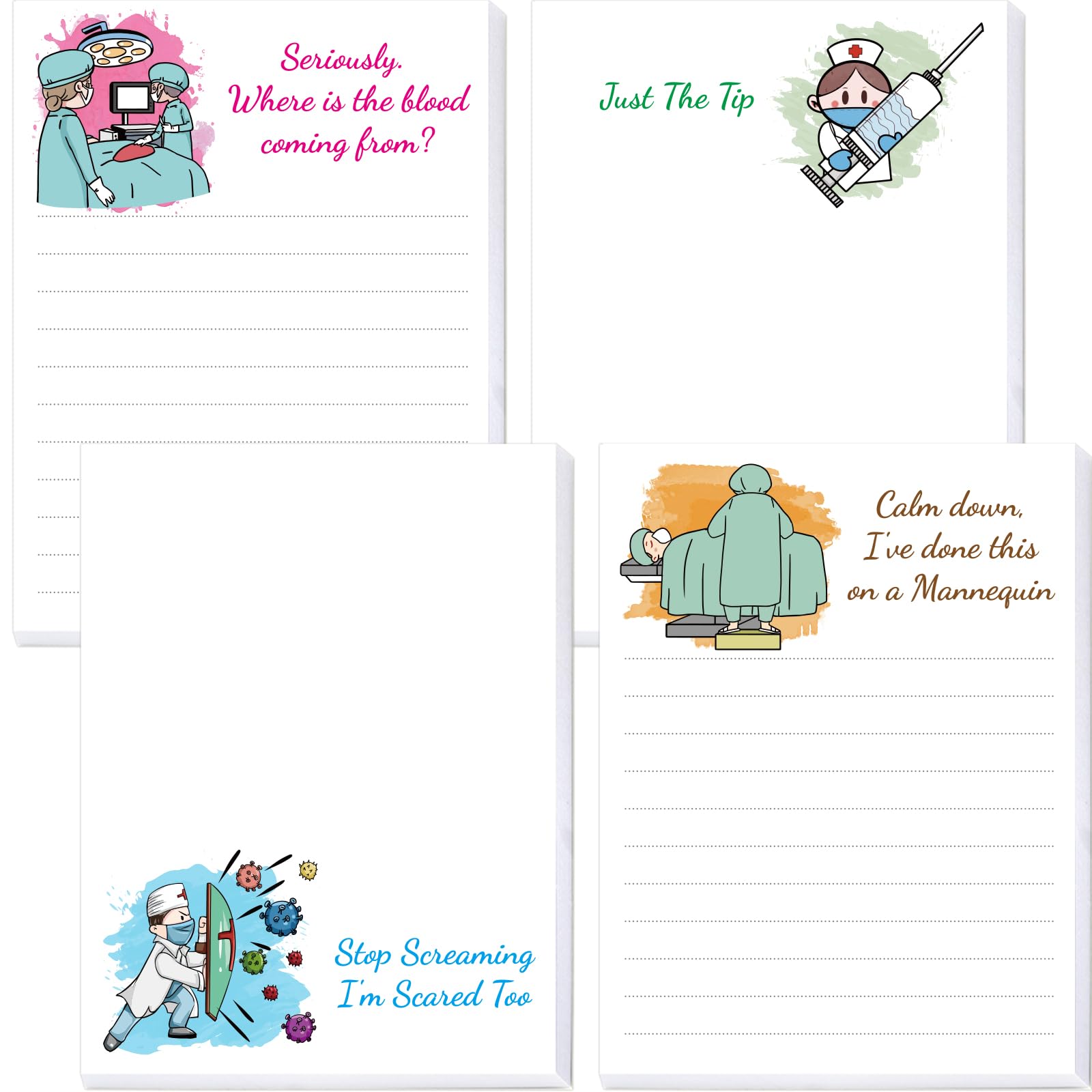 Nurse Gifts Medical Theme Sticky Notes - Nurse & Doctor Shaped Self ...
