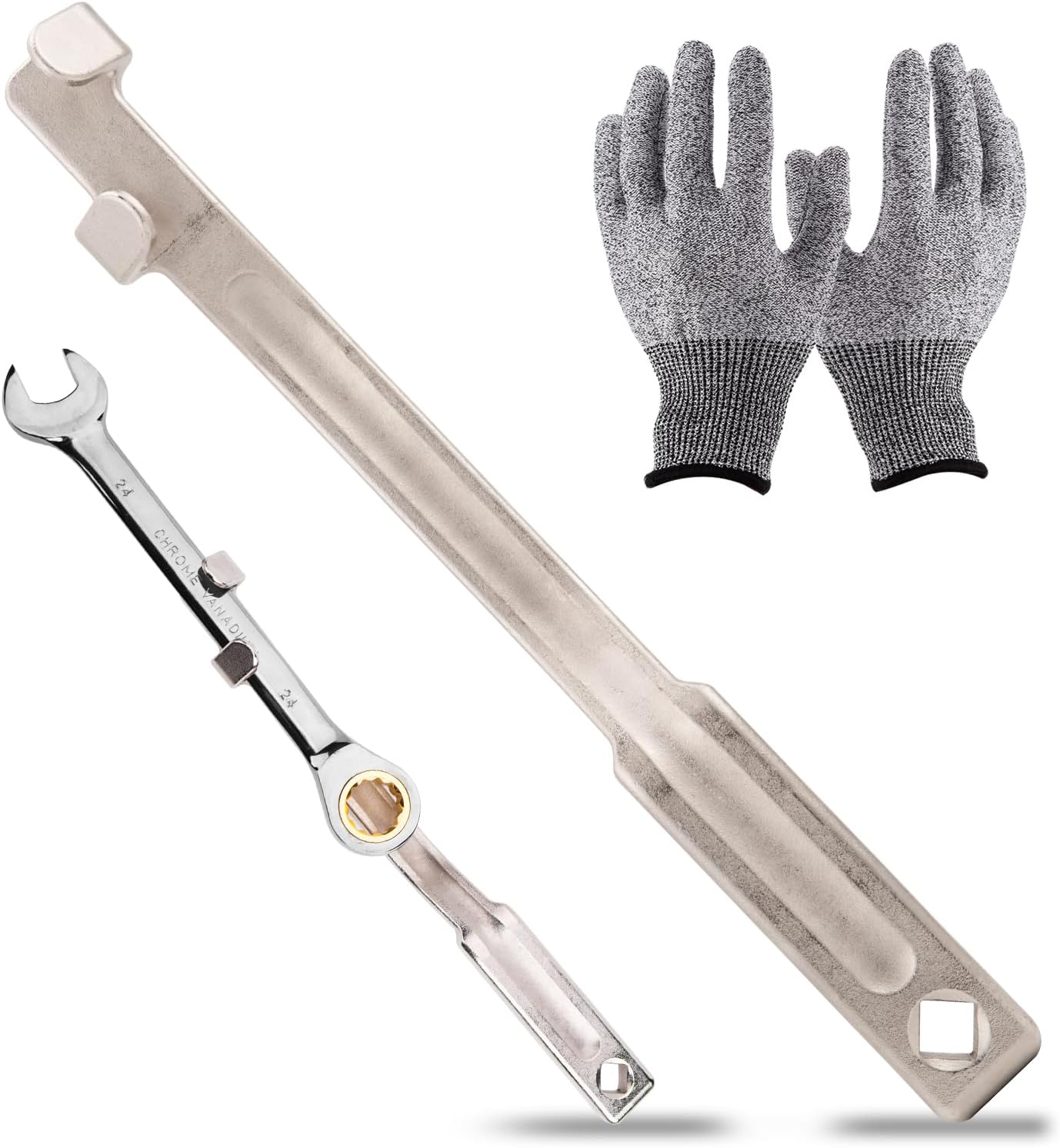 OCGIG Universal Wrench Extension Tool Bar Extra Long 15" with 1/2" Hole ...