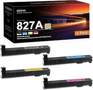 Amazon.com: 827A Toner Cartridge 4-Pack with Chip: CF300A Black, CF301A Cyan, CF303A Magenta ...