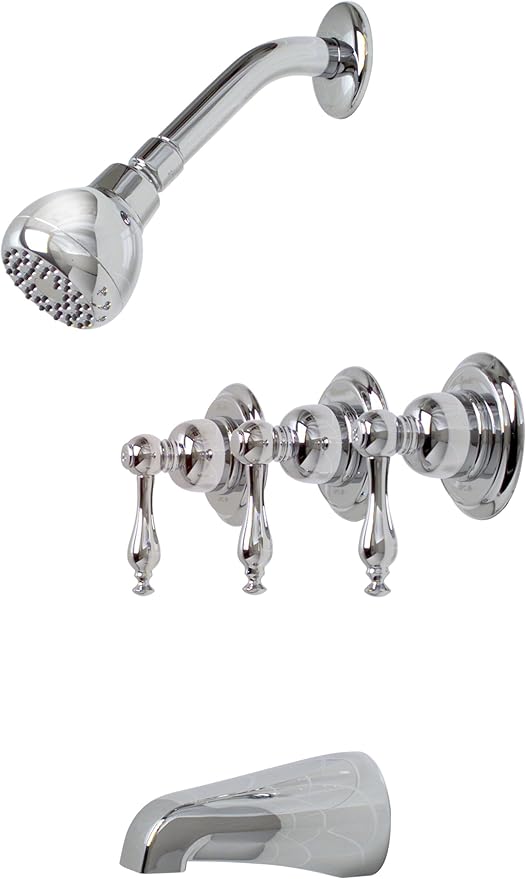 Premier Faucet 119279 Premier Wellington 3-Handle Tub & Shower Faucet ...