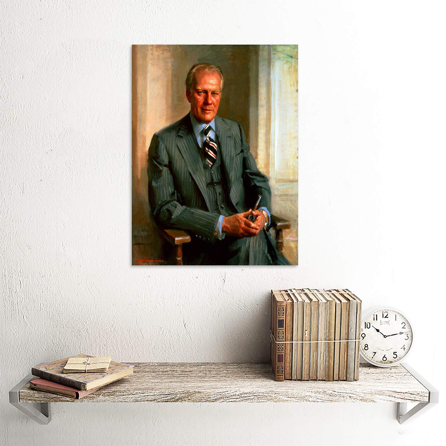 Gerald Ford Presidential Portrait Framed Print Of Portrait Of