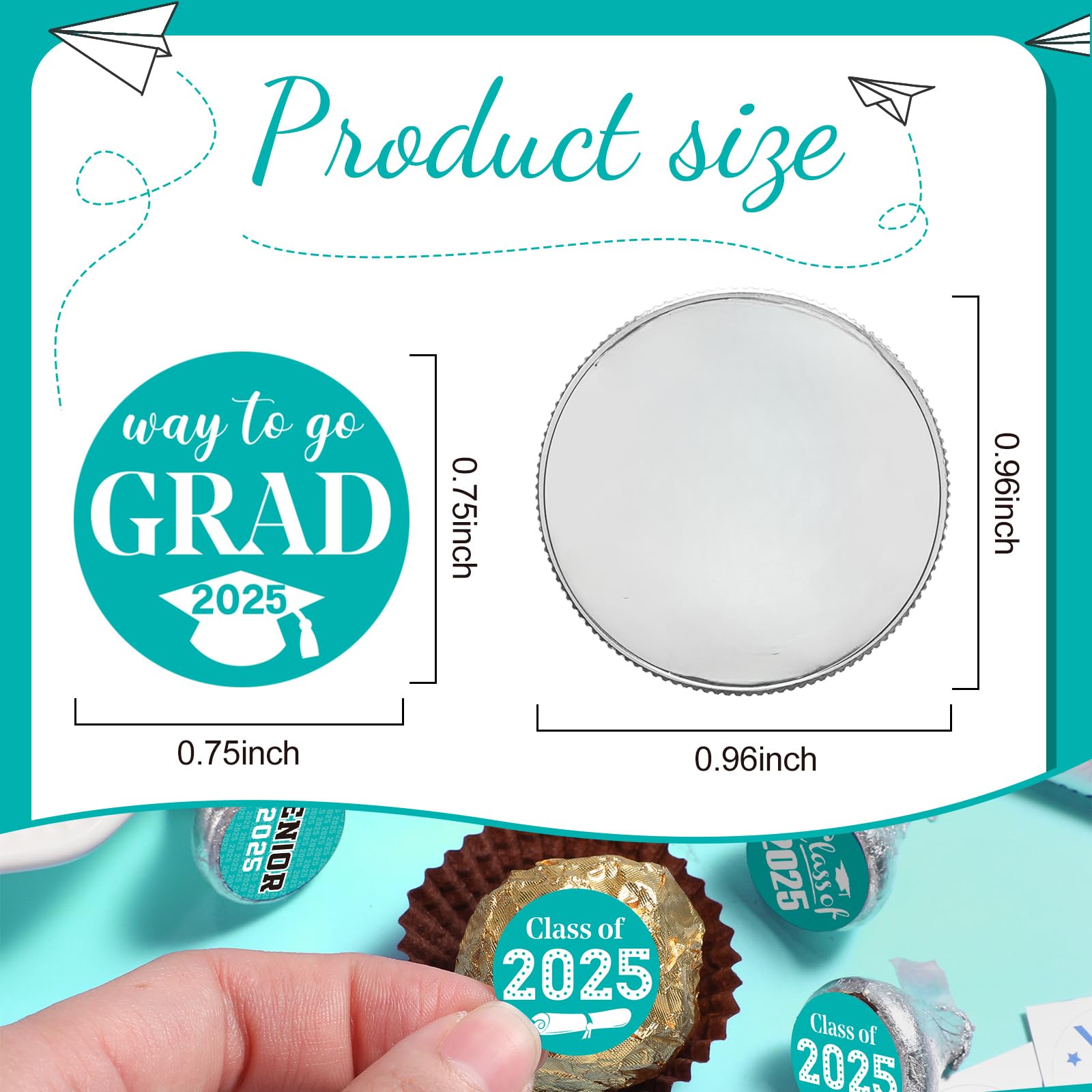 Snapklik.com : Chinco 504 Pieces 2025 Graduation Stickers Congrats Grad ...