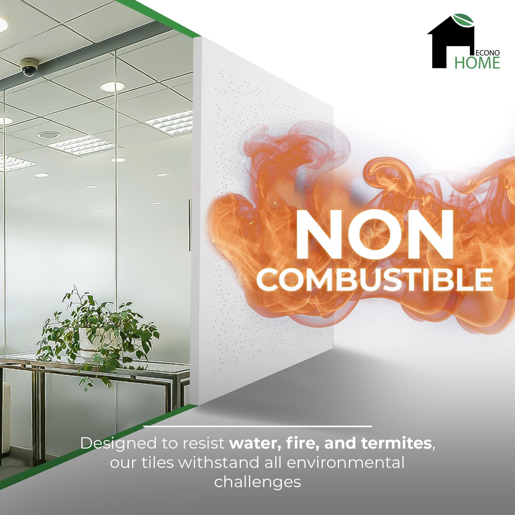 Snapklik.com : EconoHome Aerolite Calcium Silicate Waterproof Ceiling ...