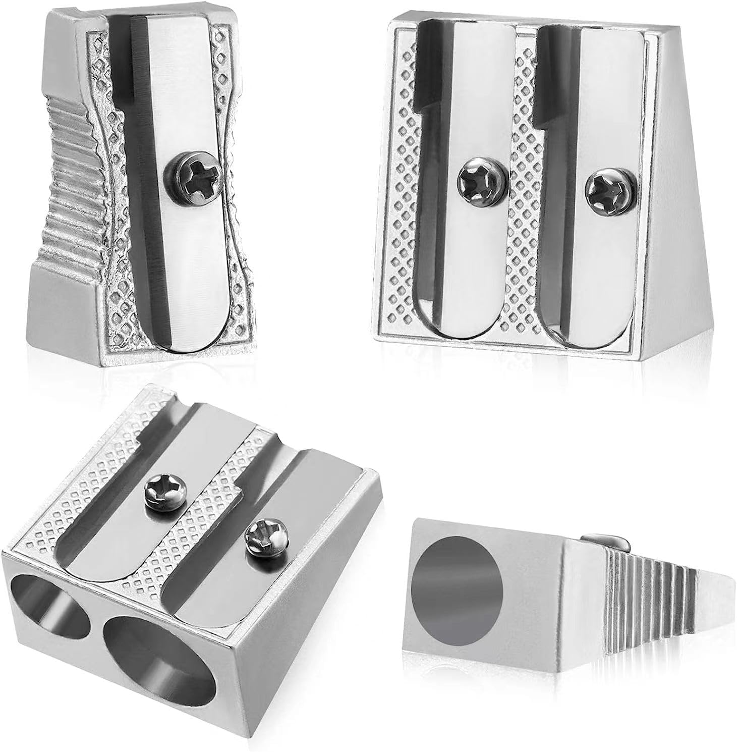 Amazon.com: Beautique Round Metal Pencil Sharpener : Office Products