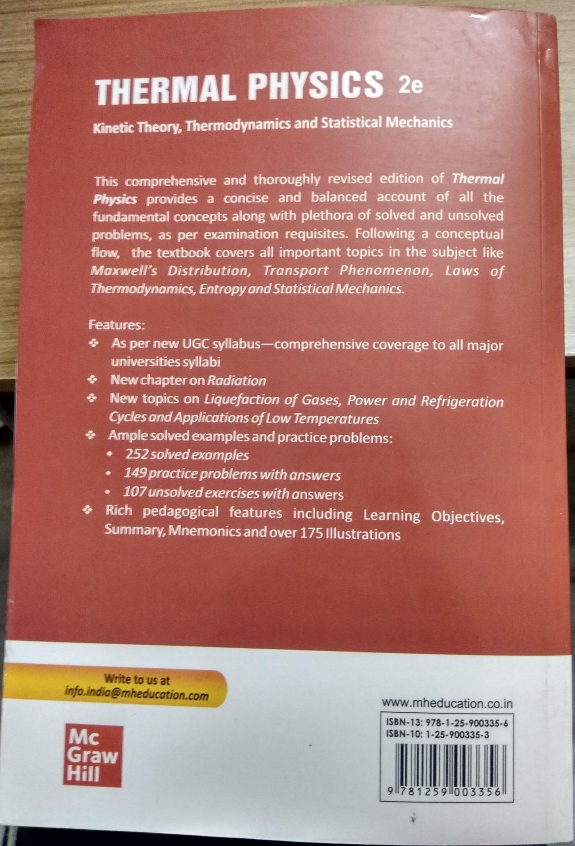 Buy THERMAL PHYSICS, 2ND EDN: With Kinetic Theory, Thermodynamics and ...