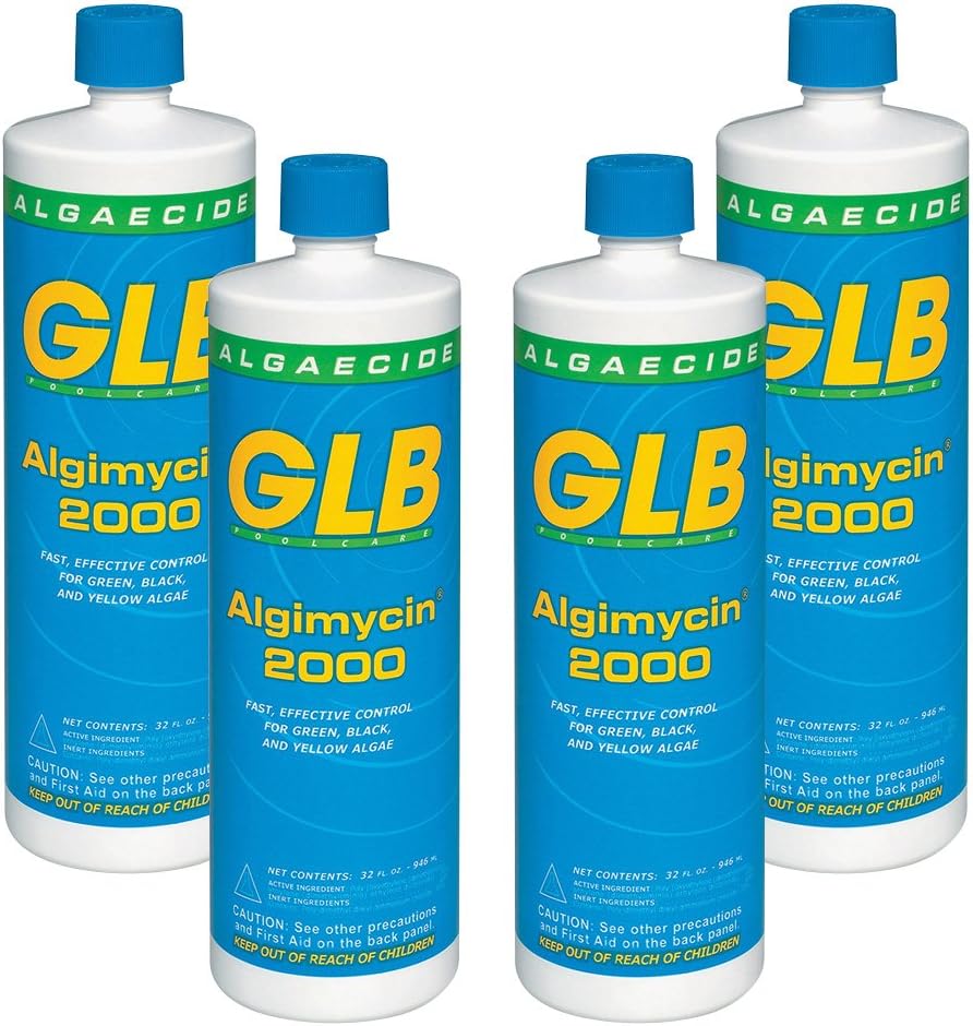 Amazon.com: GLB 71104A-04 Algimycin 2000 Pool Algaecide, 4-Pack