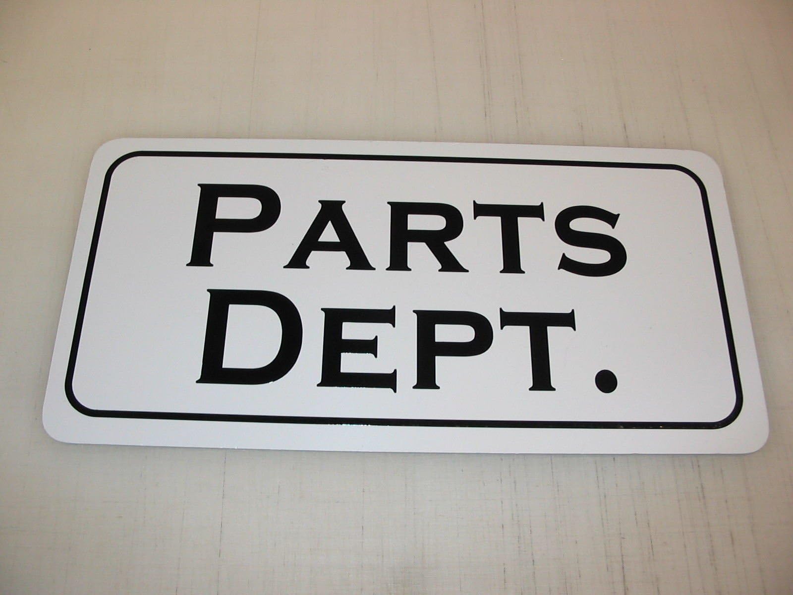 Amazon.com : Parts Department 6x12 Metal Sign : Patio, Lawn & Garden