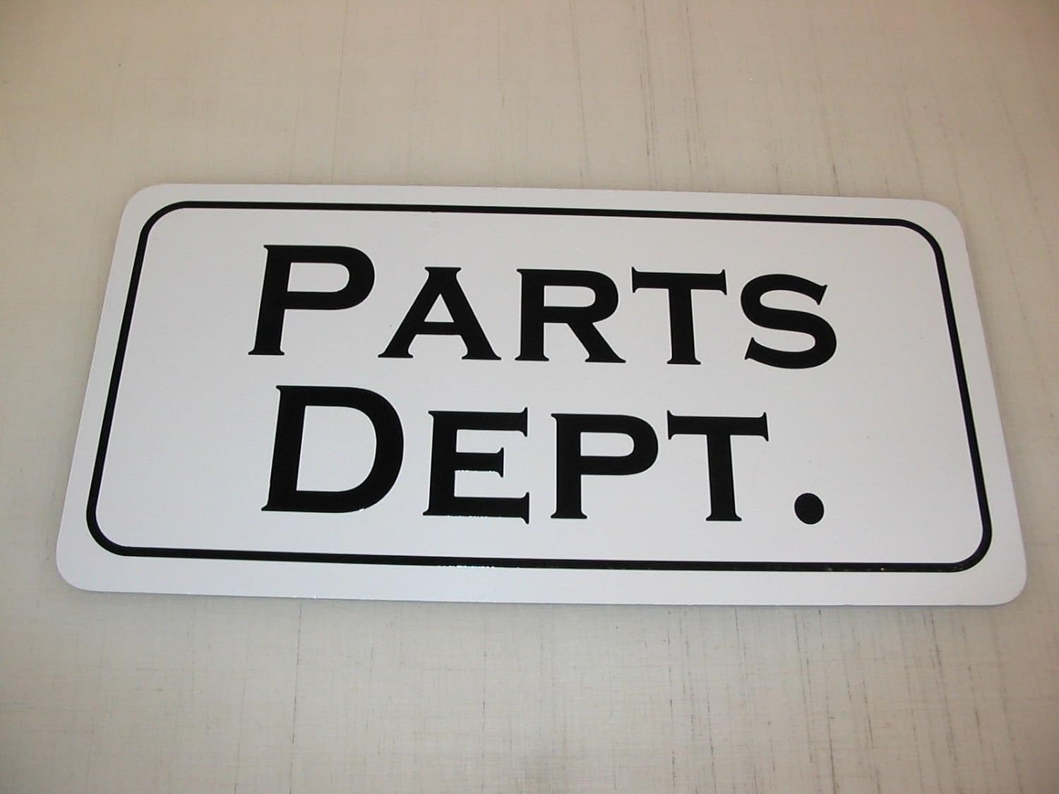 Amazon.com : Parts Department 6x12 Metal Sign : Patio, Lawn & Garden
