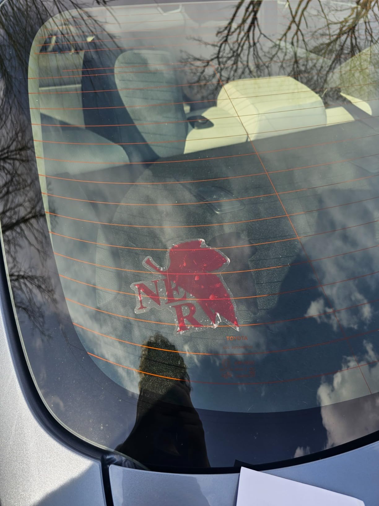 Amazon.com: EVANGELION Red Decal NERV Anime Car Truck Window Red ...