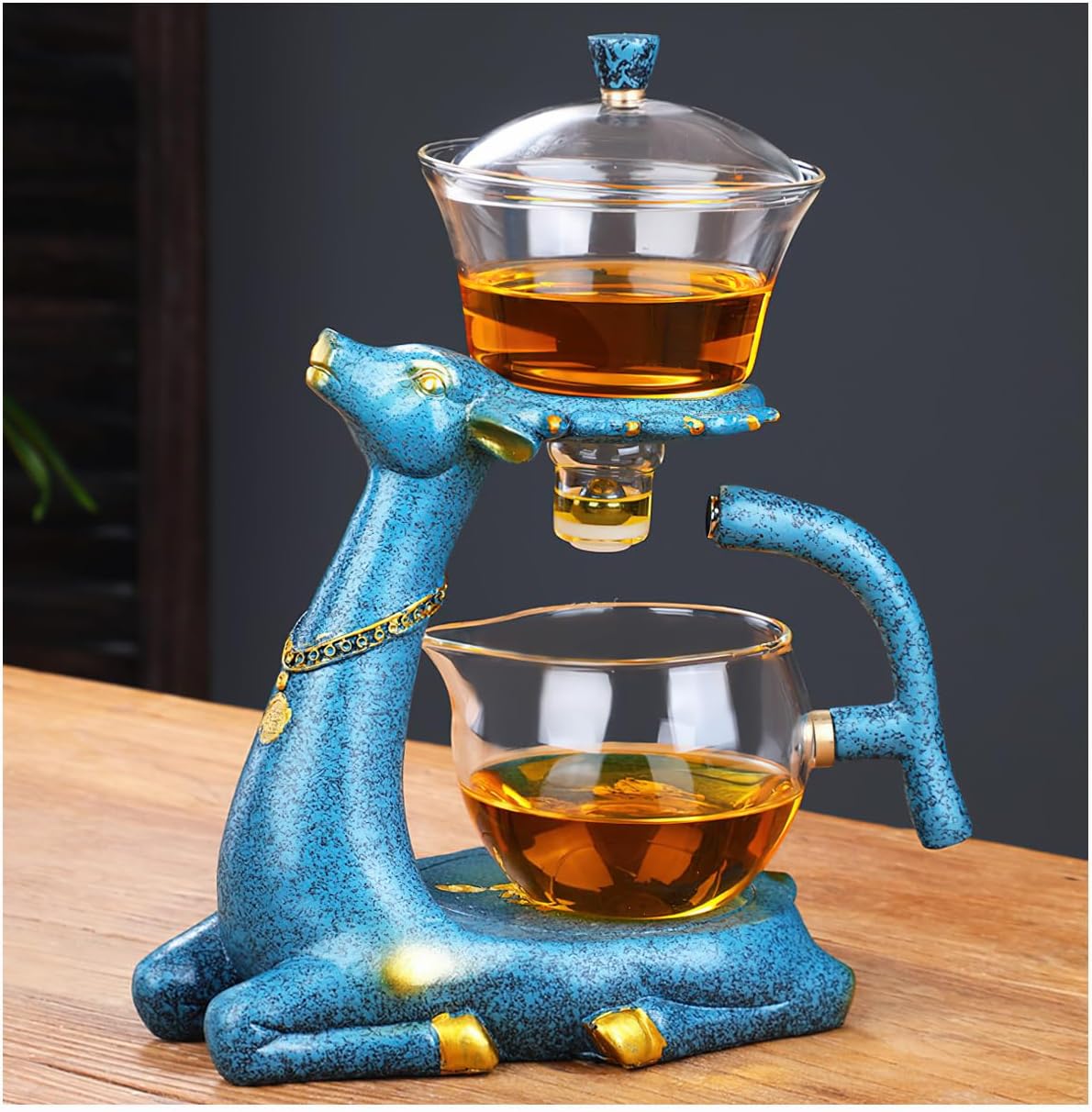 Amazon.com | Glass Kungfu Teapot Set Tea maker with Infuser Semi ...