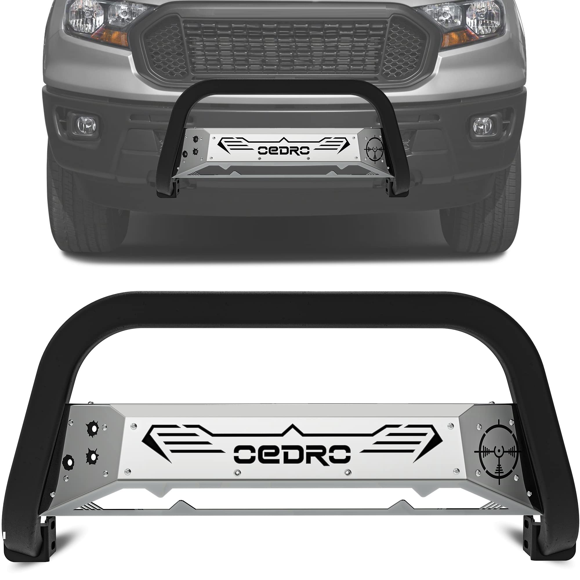 Oedro Paintable Bull Bar Fits 2019 2023 Ford Ranger Truck | Desertcart ...