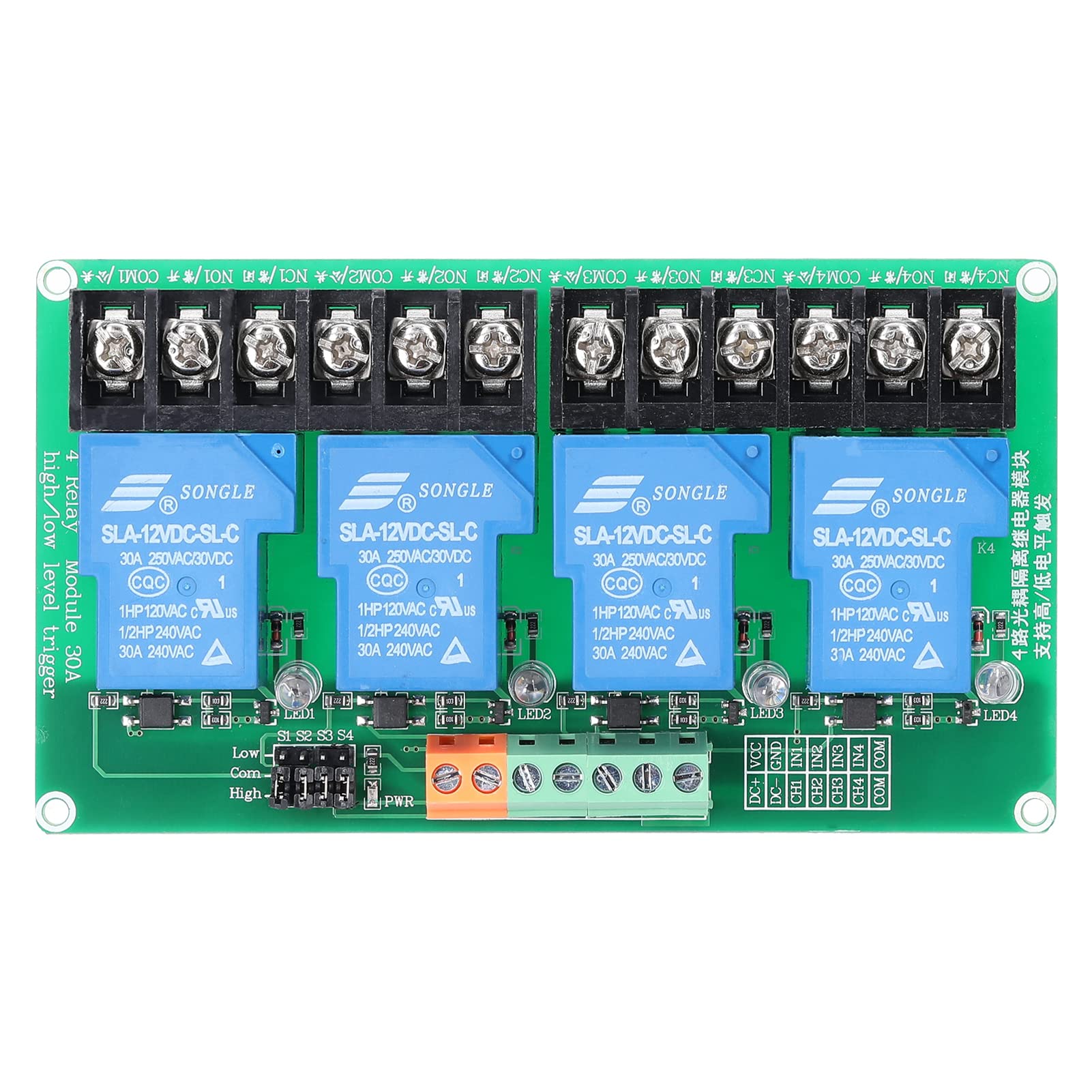 Huiop 4 Channel Relay Module 4 Channel Relay Module 30a | Desertcart INDIA