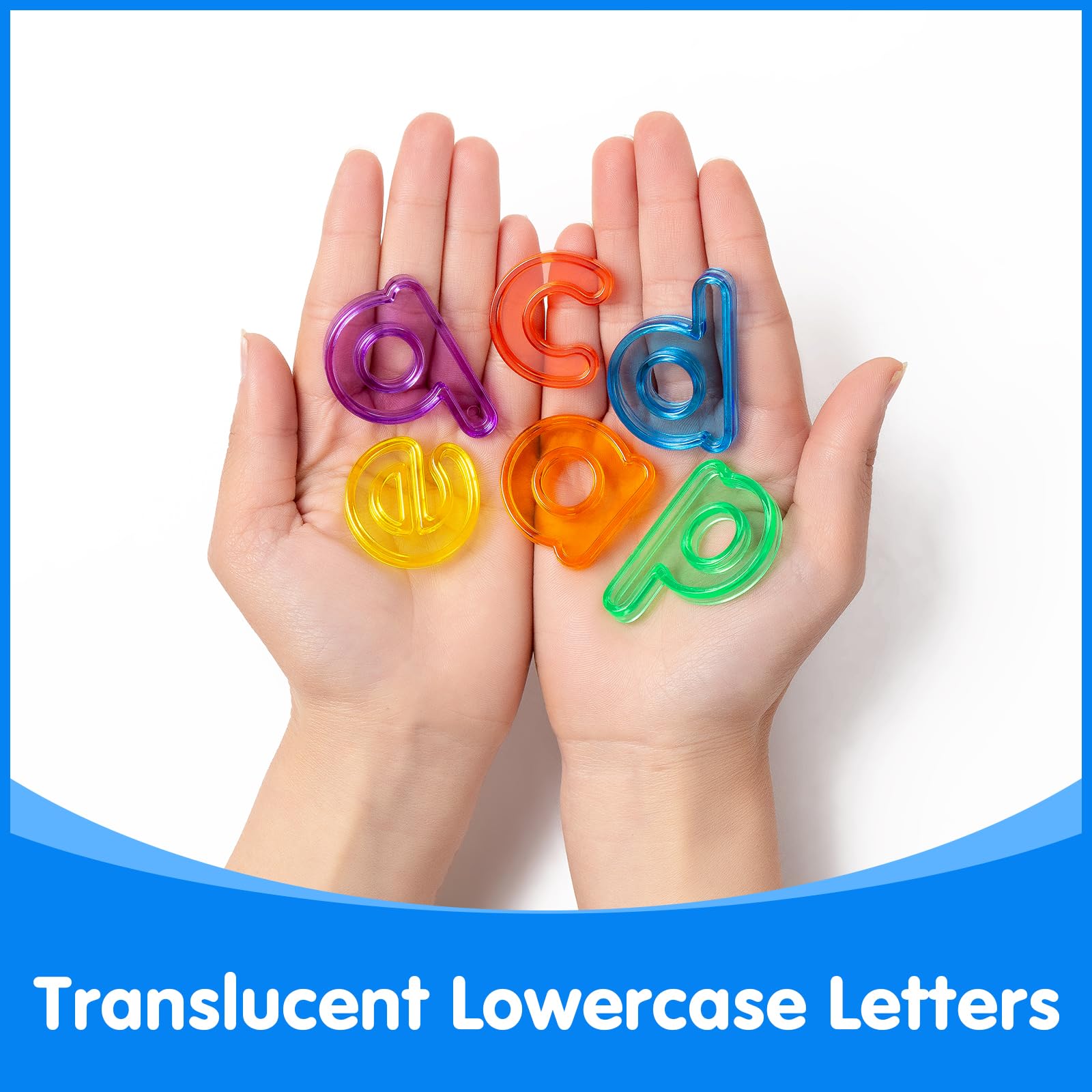 Snapklik.com : Odoorgames 78 Pcs Translucent Lowercase Letters
