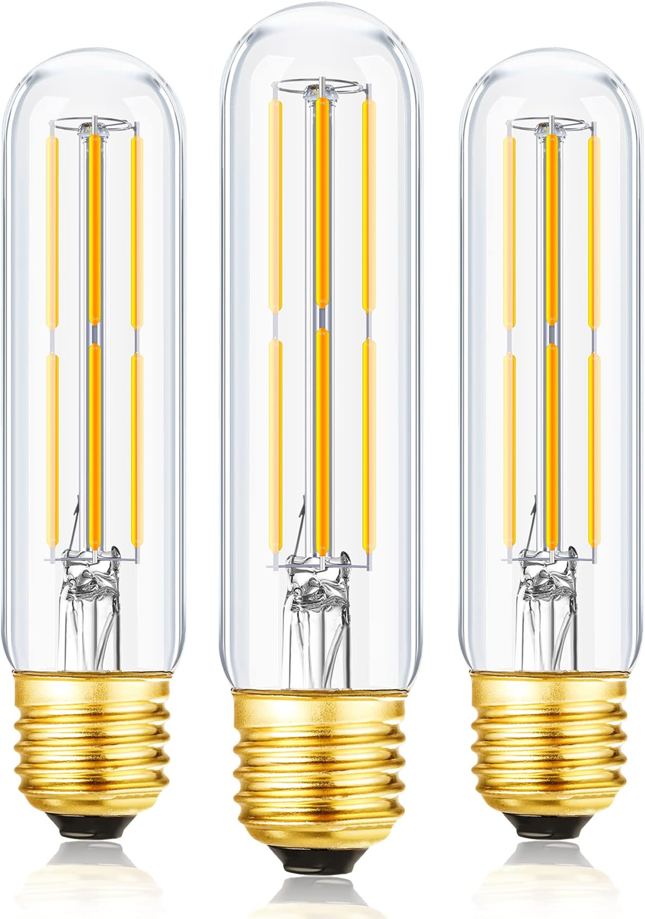 Leadleds 4W Tubular LED Bulb Edison Style COB LED Filament Bulb T10 ...