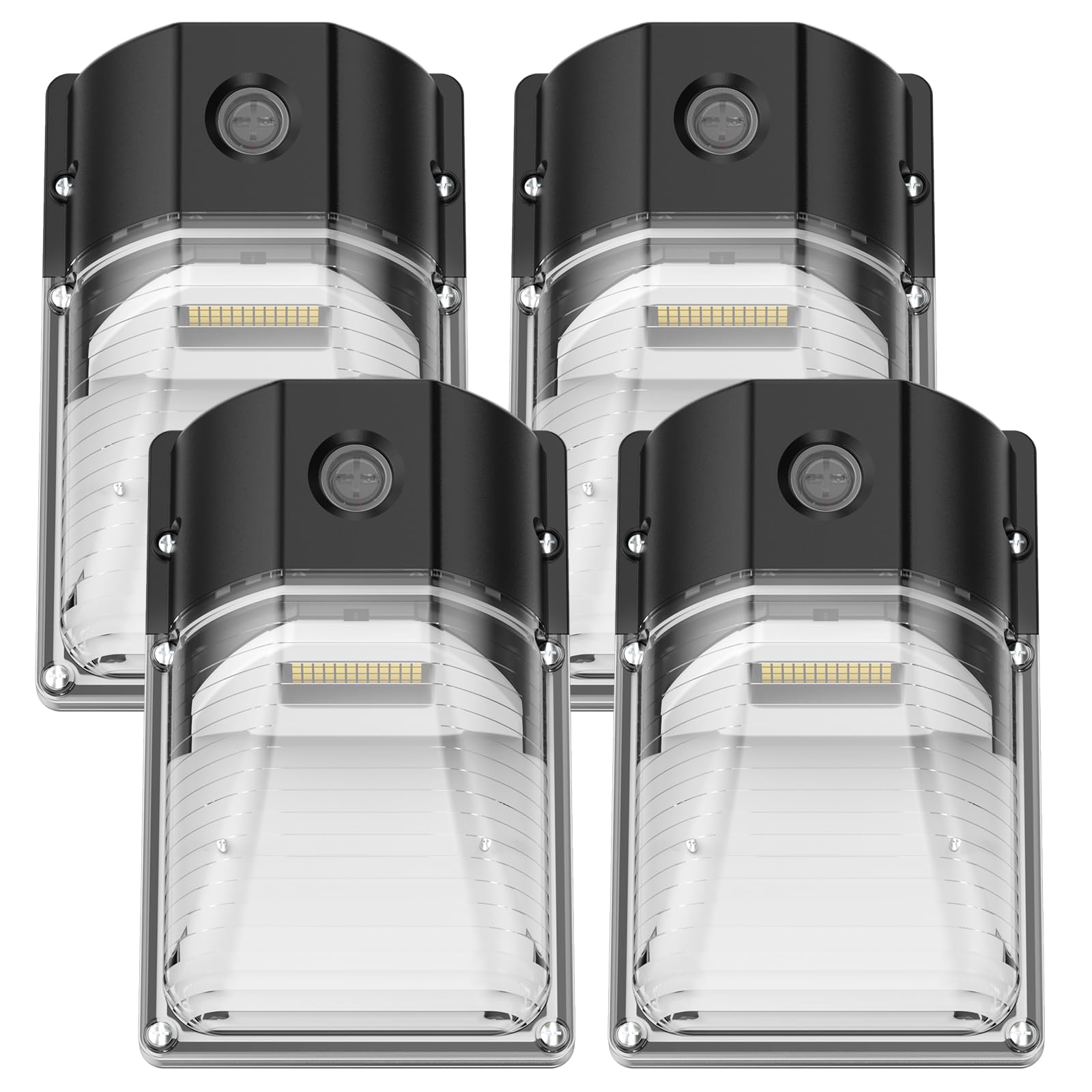 30W Mini LED Wall Pack Light with Dusk to Dawn Photocell, 5000K Wall ...