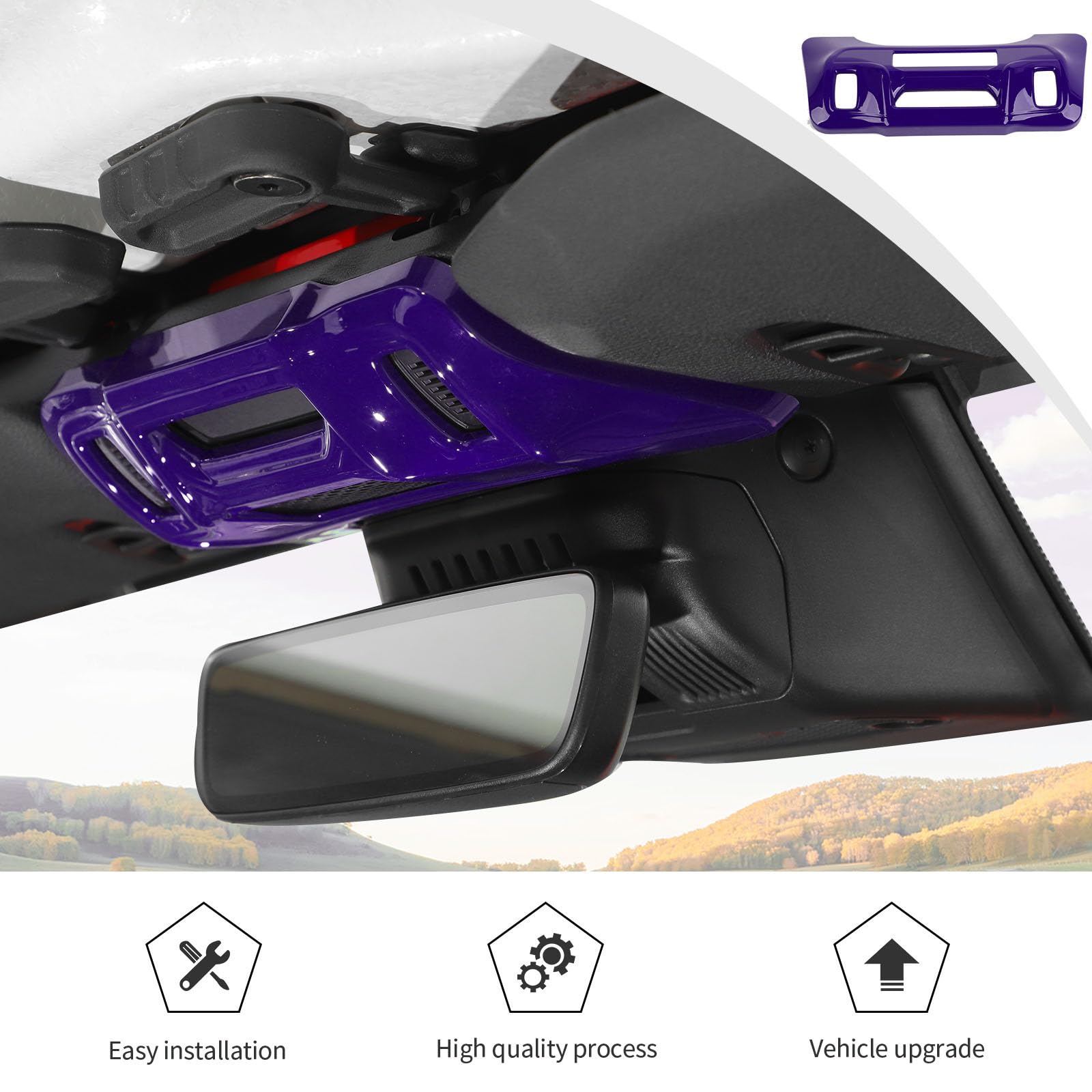 Snapklik.com : For Jeep JL Rear View Rearview Mirror Panel Protective ...