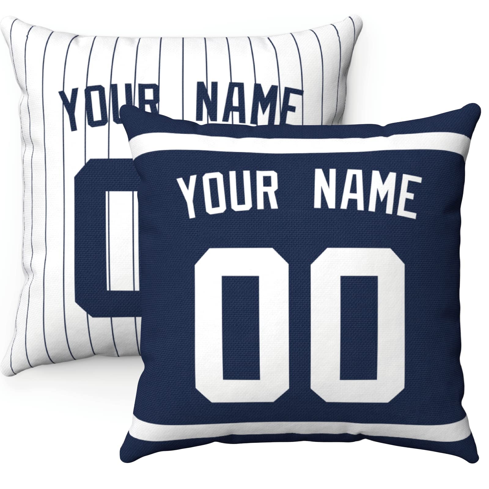 Amazon.com: Personalized Custom Pack of 2 Throw Pillow Covers Pillow ...