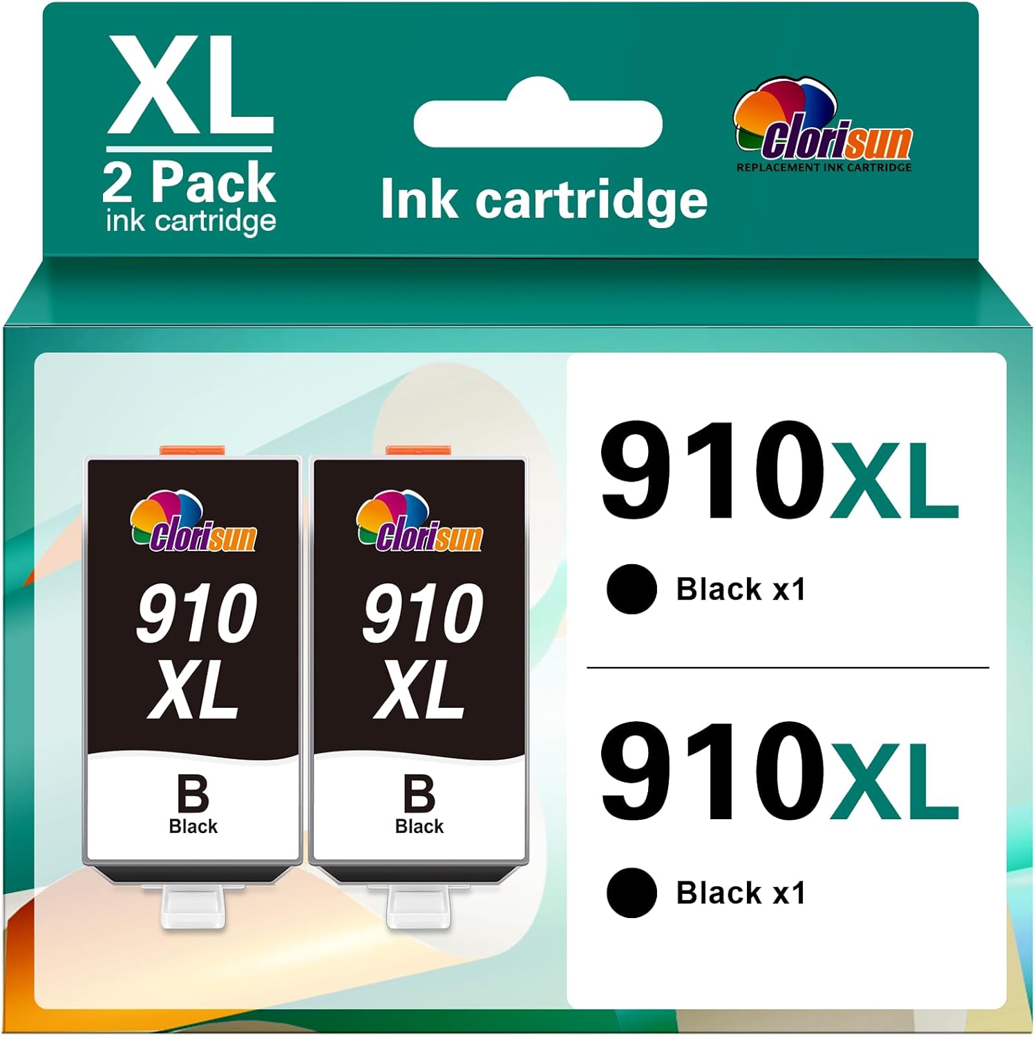 Amazon.com: Clorisun 910XL 910 Black Ink Cartridges for HP Printers ...