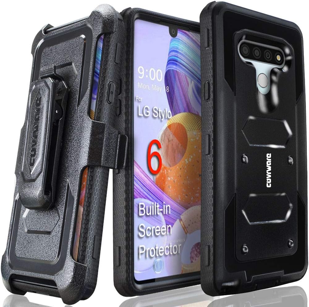 Amazon.com: CELZEN - for LG Stylo 6 LM-Q730 (2020) - Hybrid Phone Case ...