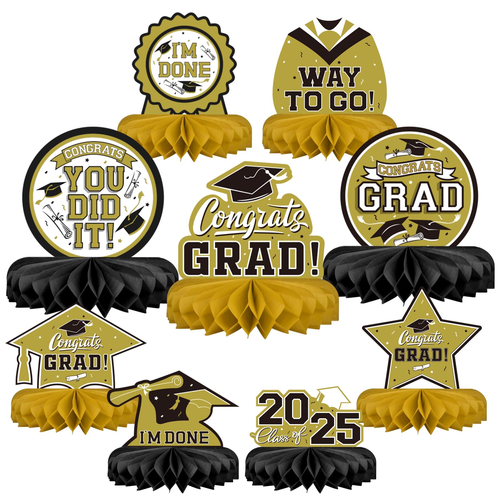 Snapklik.com : 9PCS Graduation Party Decorations Congrats Grad Table ...