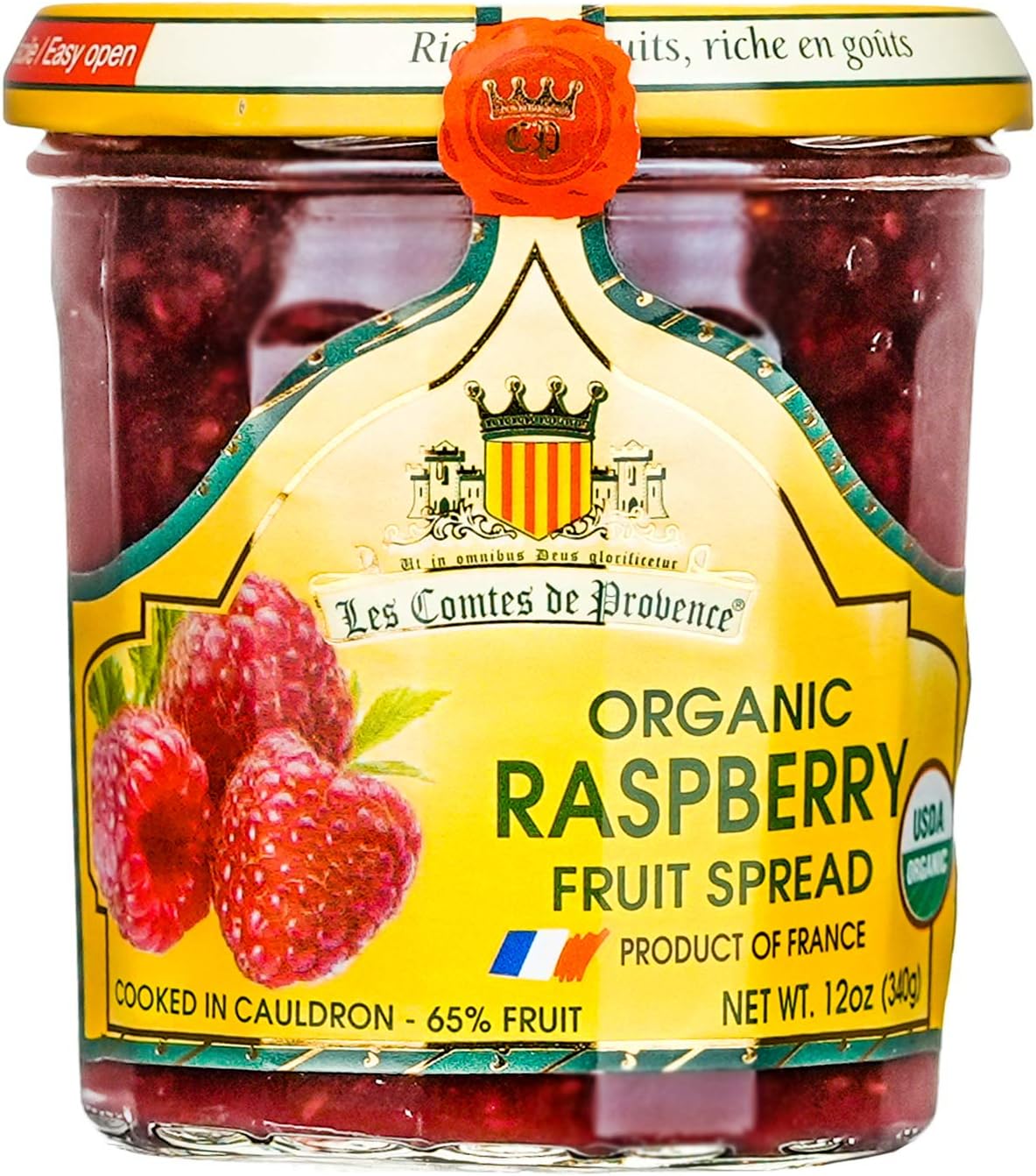 Amazon.com: Raspberry Jam Spread USDA Organic Preserve – 12 oz / 340 g ...
