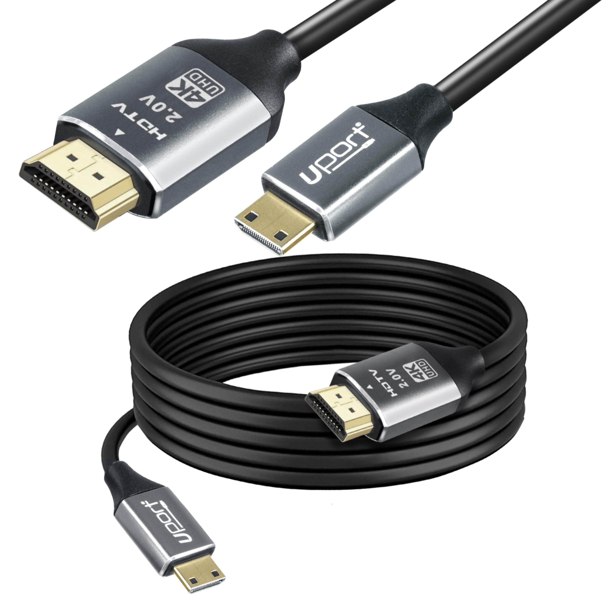 Buy UPORT Mini HDMI To HDMI Cable With High Speed,4K@60HZ (2.0 V ...