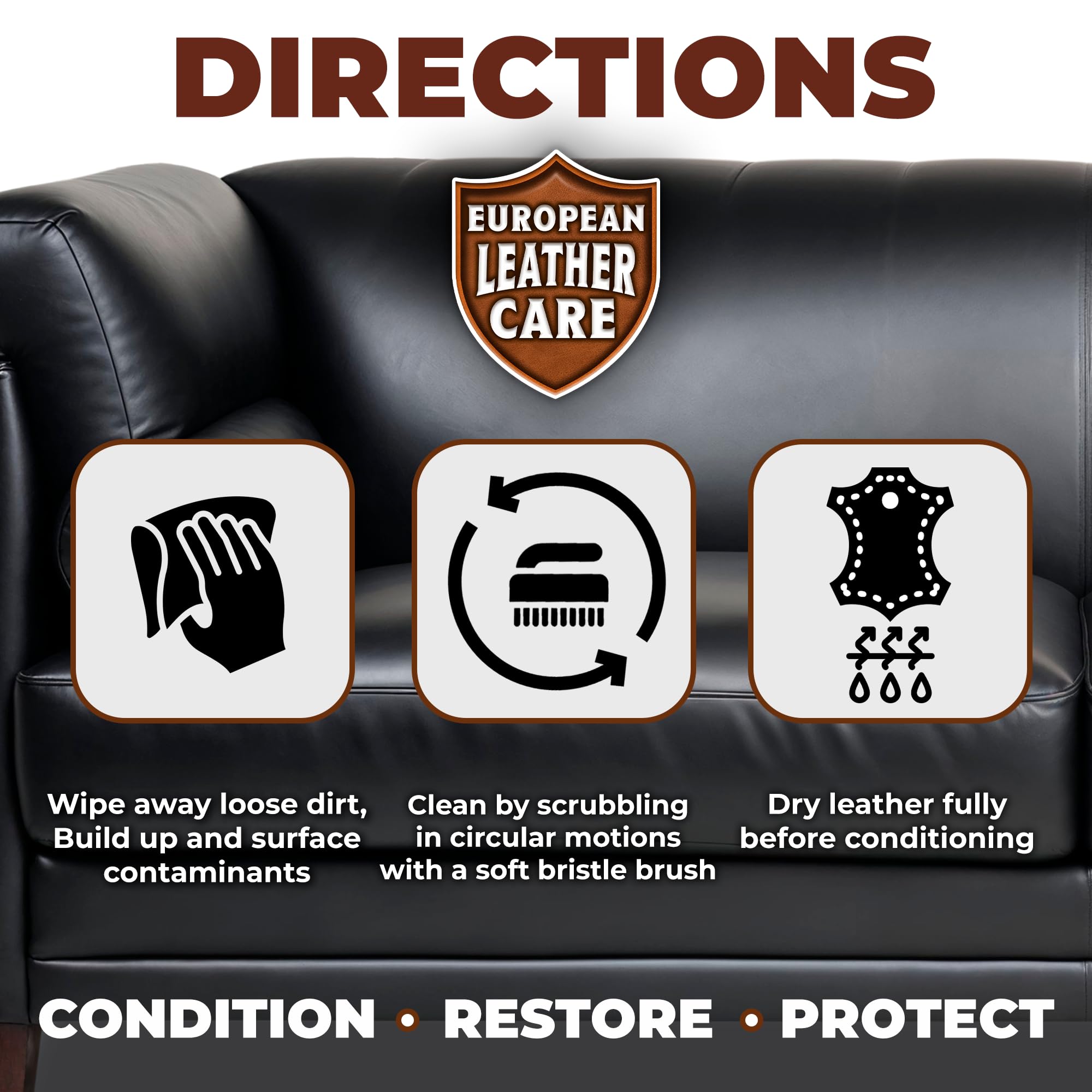 WRM V9 Magic Cube European Leather Care Conditioner & Cleaner - 4 Oz ...