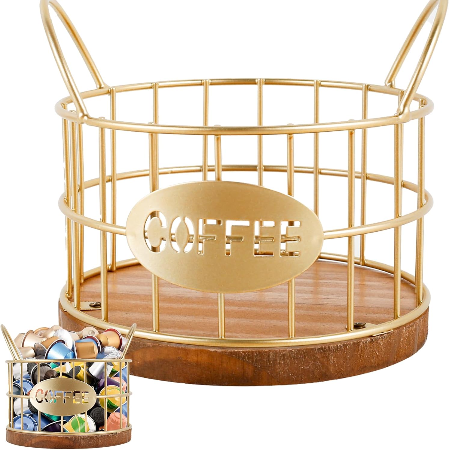 Amazon.com: blackonvlm 2PCS Coffee Pod Holder for Counter, Large ...