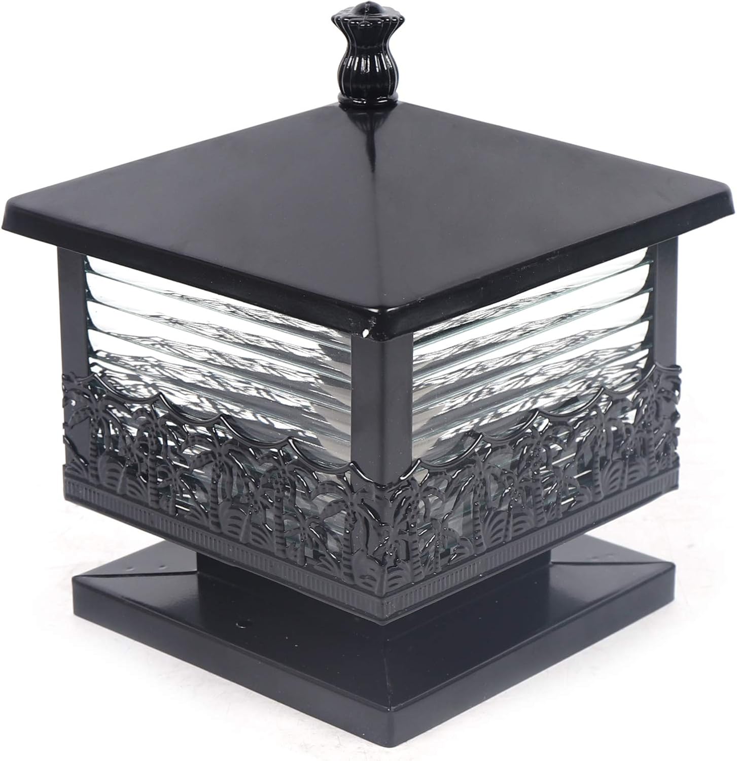 LOIRIIC Yard Gate Post Lamp Vintage Gate Post Lamp Pillar Light Outdoor ...