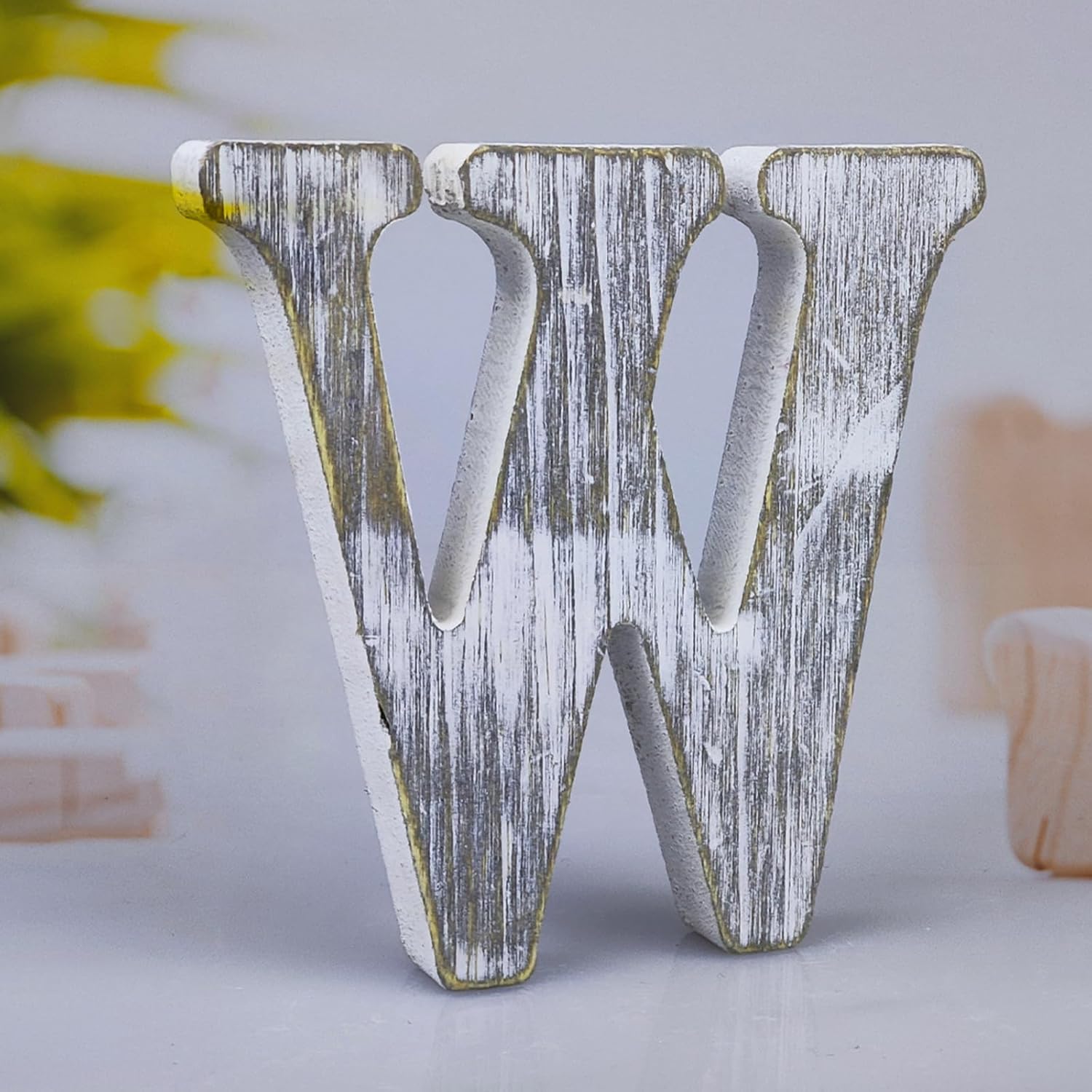 Amazon.com: WOODOUNAI 6 Inch Wood Letters Unfinished Rustic Wood ...