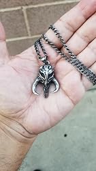 Amazon.com: Star Wars Mandalorian Mythosaur Skull Pendant Necklace ...