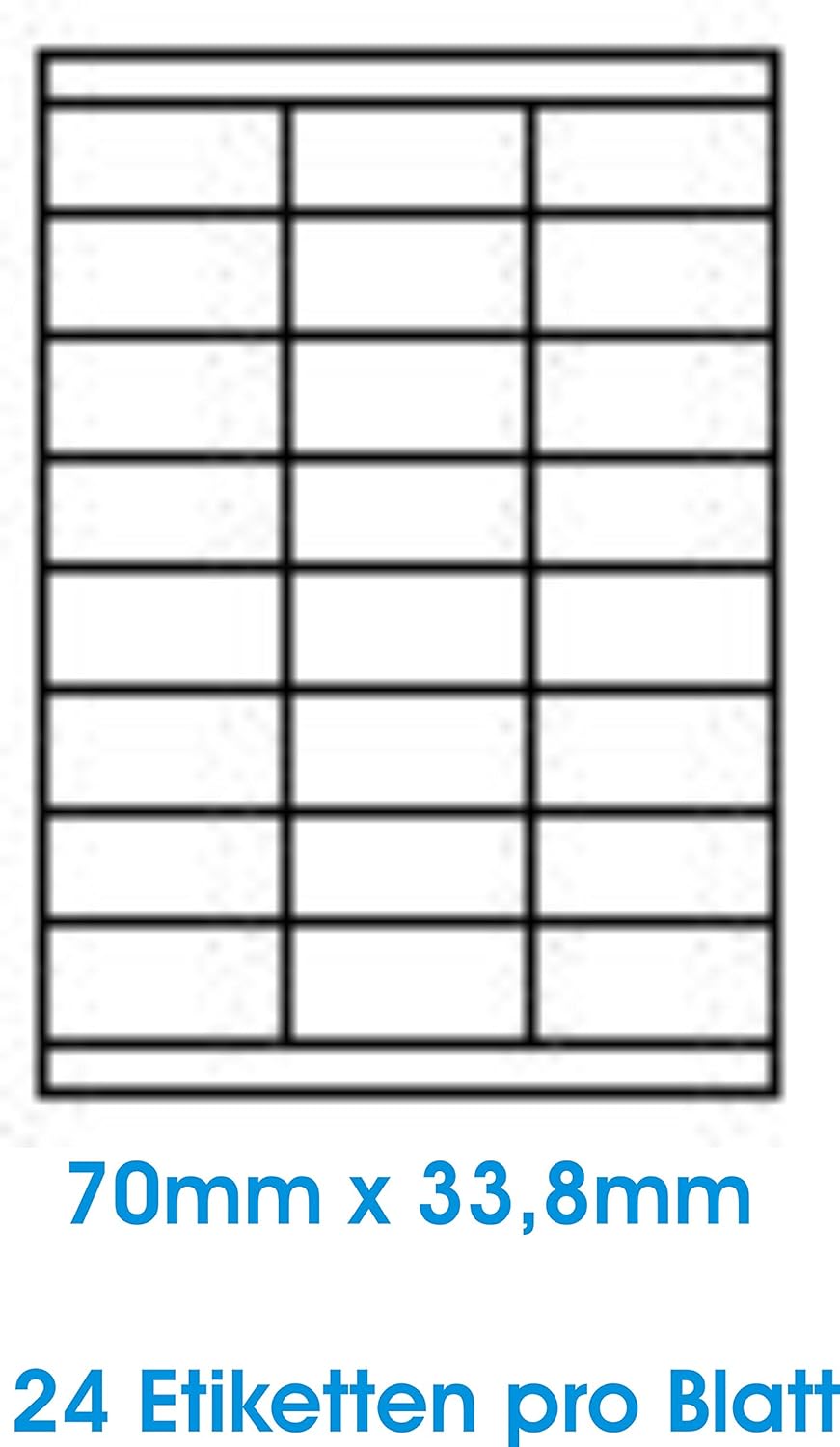 2400 pcs. WHITE Self-adhesive labels self-adhesive address labels label ...