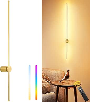 GOODATE 39.4 Inch Battery Operated Wall Sconce, 12000mAh Rechargeable ...