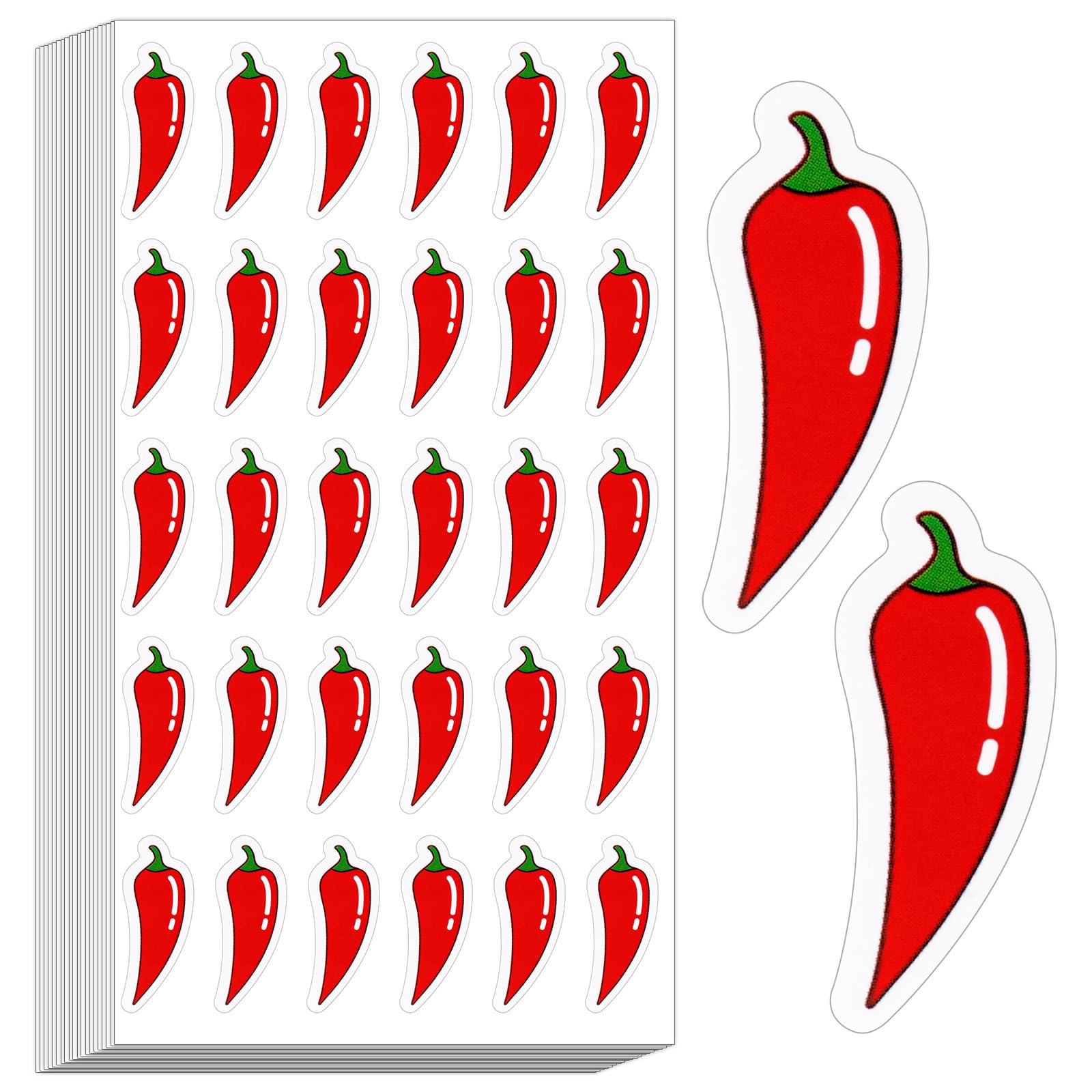 Amazon.com: 600Pcs Chili Stickers, Spicy Stickers for Kids Self ...